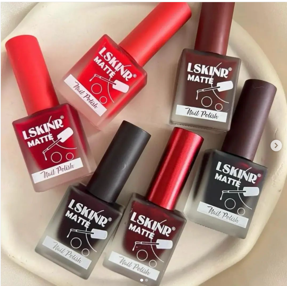 LSKNIR Matte Nail Paint Set - Pack of 5 (Mix Shade) – ElegancyOnline
